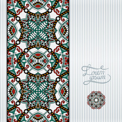 Invitation card with floral ornament Royalty Free Vector