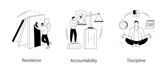 Mental strength abstract concept Royalty Free Vector Image