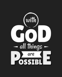 Bible verses typography christian poster Vector Image