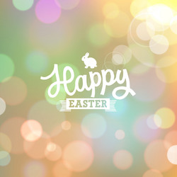 Easter colorful bokeh background Royalty Free Vector Image