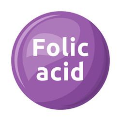 Products rich of folic acid cartoon Royalty Free Vector