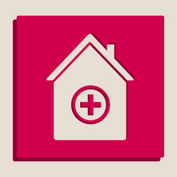 Doctor sign grayscale Royalty Free Vector Image