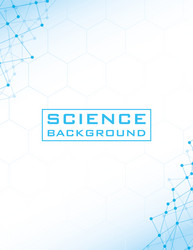Blue science background with lines structures Vector Image