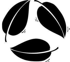 Biodegradable recyclable plastic free label icon Vector Image