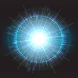 Blue burst Royalty Free Vector Image - VectorStock