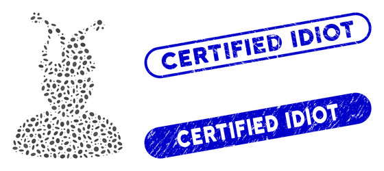 Idiot Seal Certified Vector Images (34)