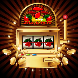 Slot machine Royalty Free Vector Image - VectorStock