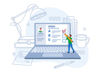 Student Writing Exam Vector Images (over 1,600)