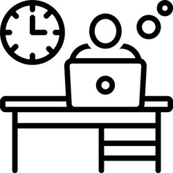 Man hour Royalty Free Vector Image - VectorStock