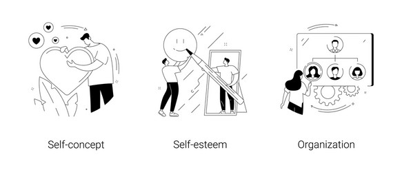 Personality trait abstract concept Royalty Free Vector Image