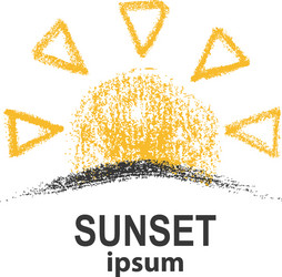 Template for suny logo Royalty Free Vector Image