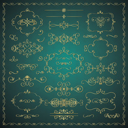 Hand made script font in vintage victorian style Vector Image