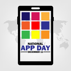 National app day Royalty Free Vector Image - VectorStock