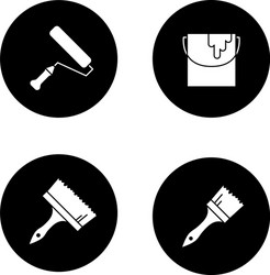 Painter and tools Royalty Free Vector Image - VectorStock