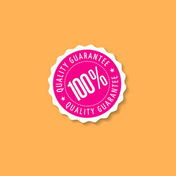 Quality guaranteed logo Royalty Free Vector Image