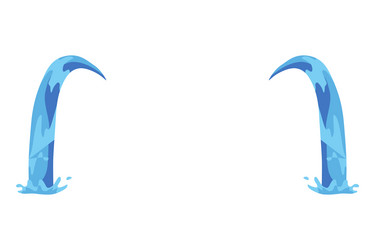 Cartoon tear drops icon sorrow cry streams Vector Image