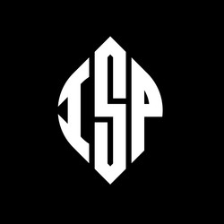 Isp logo letter design Royalty Free Vector Image