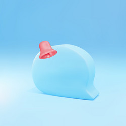 3d empty reminder popup message push notification Vector Image