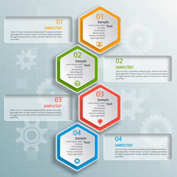 Circle base infographics template diagram banner Vector Image