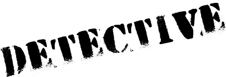 Detective rubber stamp Royalty Free Vector Image