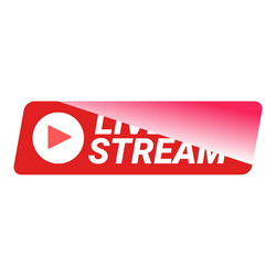 Tv stream live icon cartoon internet Royalty Free Vector
