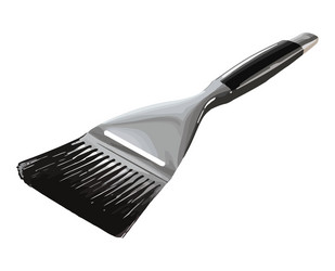 Paintbrush handle made of metal and wood Vector Image
