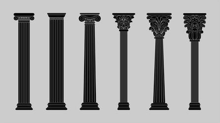 Greek Pillars Vector