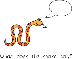 Cartoon snake learning game for kids Royalty Free Vector
