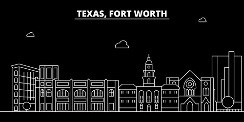 Fort Worth Skyline Vector Images (over 130)