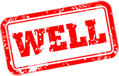 Well done rubber stamp Royalty Free Vector Image