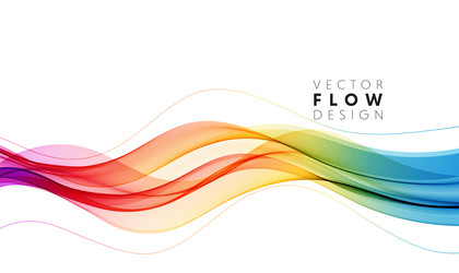 Abstract shiny color blue wave design element Vector Image