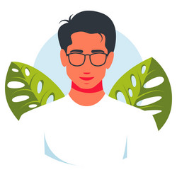 Real people portraits hand drawn flat style Vector Image