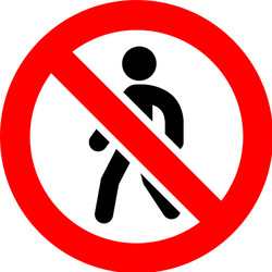 No Shaving Sign - Prohibition Symbol Royalty Free Vector