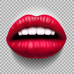 Screaming mouth with red lips Royalty Free Vector Image