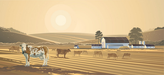 Cartoon farm design background Royalty Free Vector Image