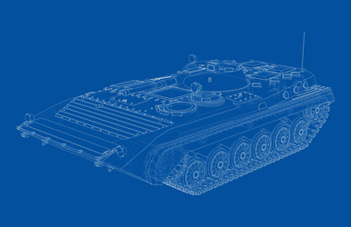 Infantry fighting vehicle Royalty Free Vector Image