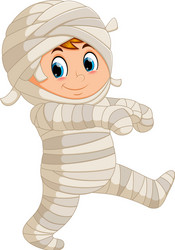 Mummy walking Royalty Free Vector Image - VectorStock