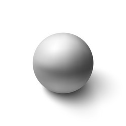 Metallic sphere realistic Royalty Free Vector Image