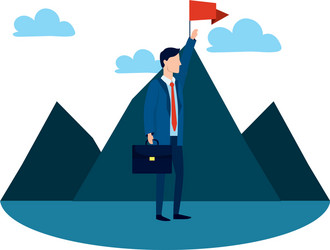 Successful businessman avatar cartoon Royalty Free Vector