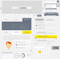 Web design template set 20 Royalty Free Vector Image