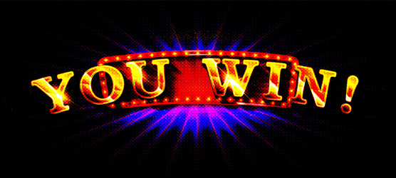 You win banner winner congratulations frame Vector Image