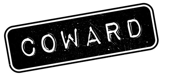 Coward rubber stamp Royalty Free Vector Image - VectorStock