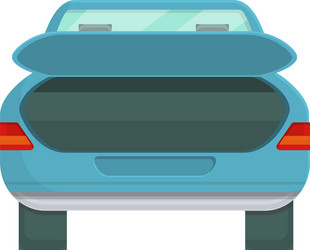 Sedan trunk car icon cartoon style Royalty Free Vector Image