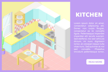 Isometric low poly cutaway interior Royalty Free Vector