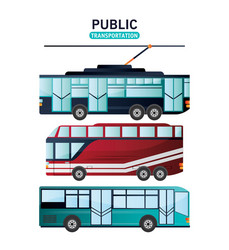 Bus urban public transport Royalty Free Vector Image