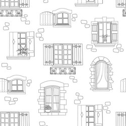 Windows seamless pattern Royalty Free Vector Image