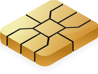 Emv chips for banking plastic card digital nfc Vector Image