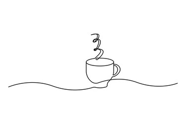 Continuous Line Coffee Vector Images (over 1,600)