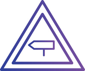 Major cross road sign icon Royalty Free Vector Image