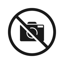 No taking pictures high quality prohibition sign Vector Image